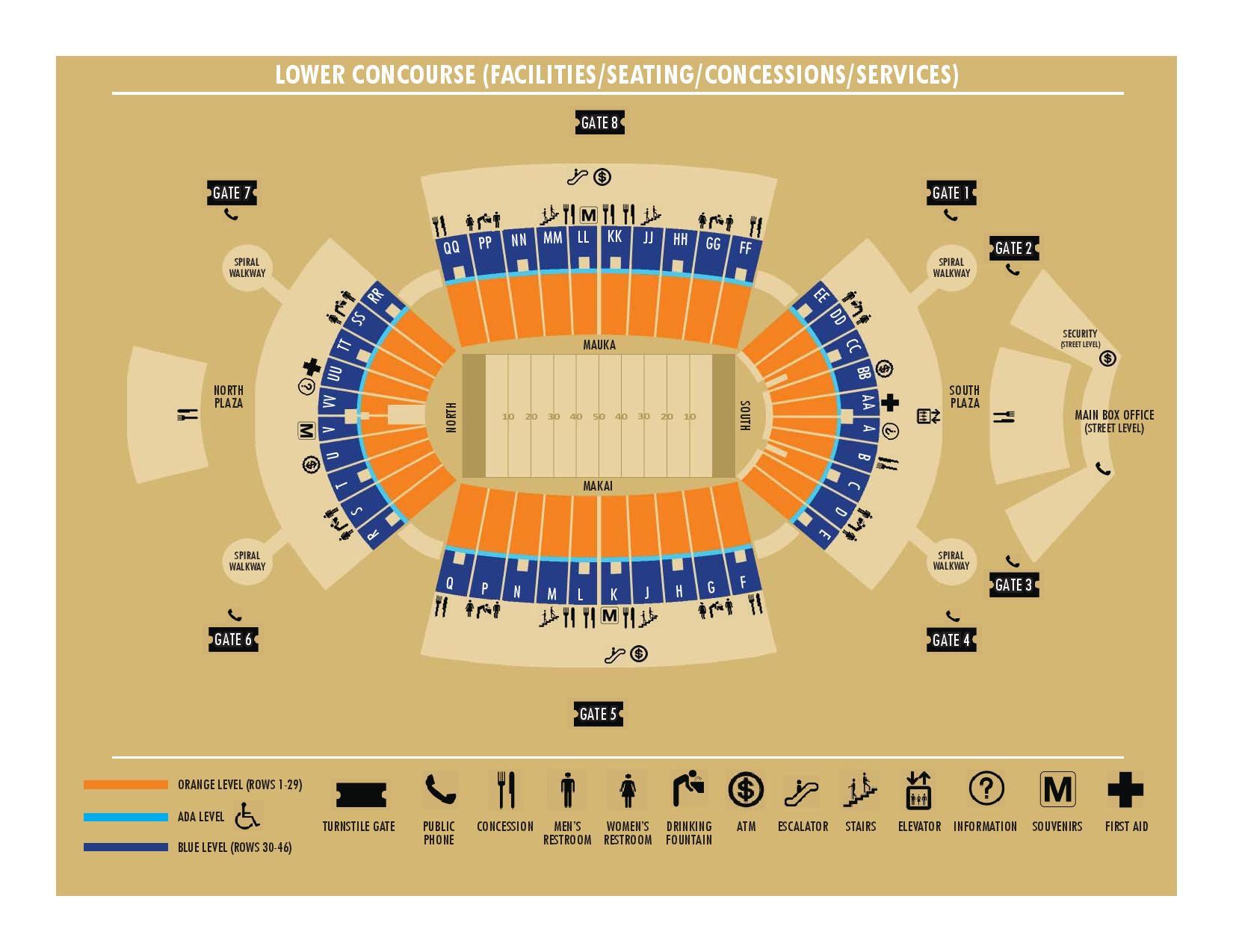 Michie Stadium Seating Plan Elcho Table